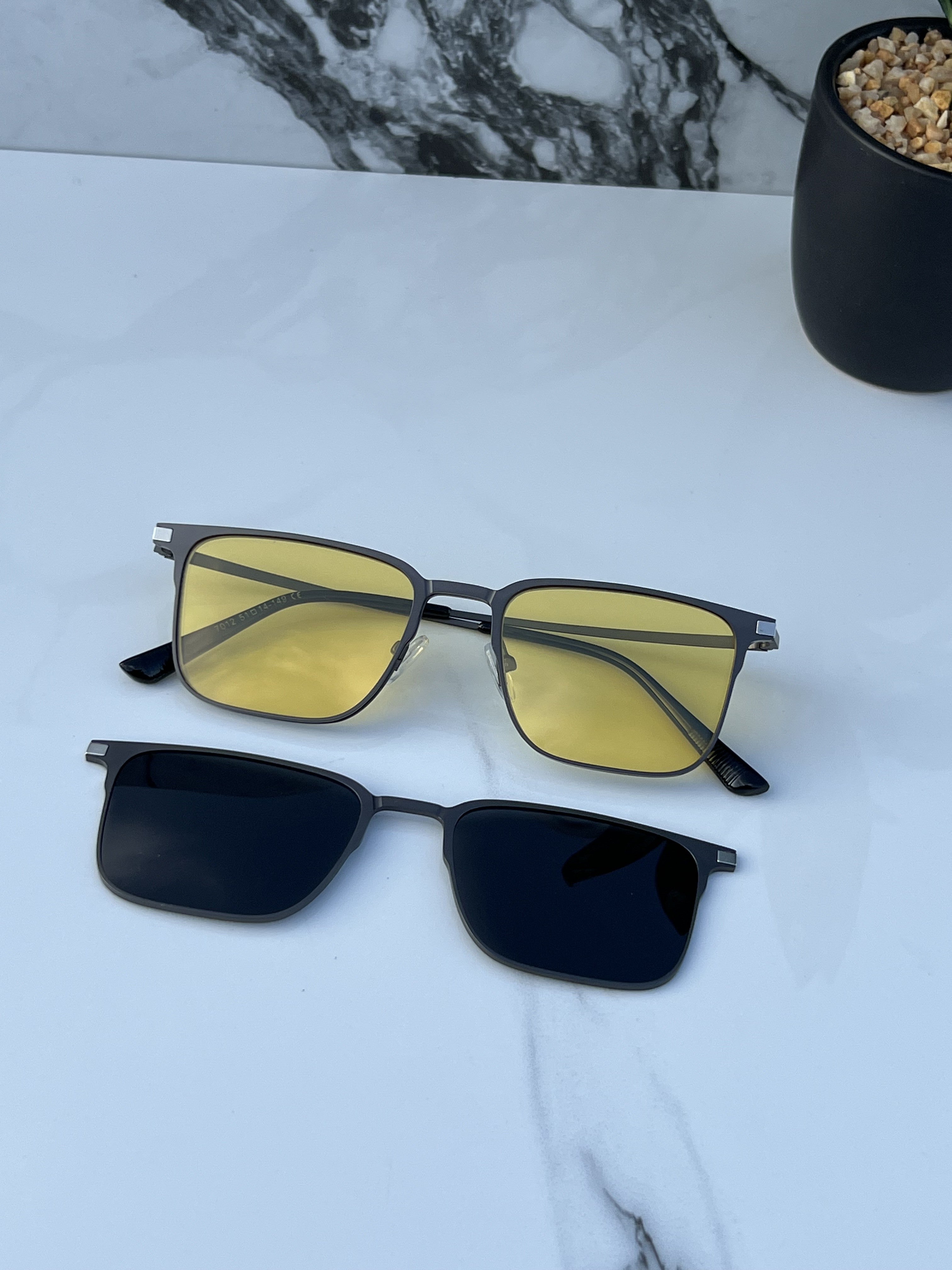 Metal square gun black attachment – shop trand